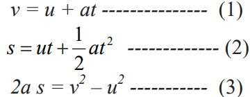 Problems Based on Equations of Motion for Class 9 Science - Gurukul For ...