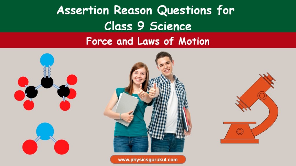 Assertion and Reason Questions for Class 9 Science Chapter 9 Force and ...